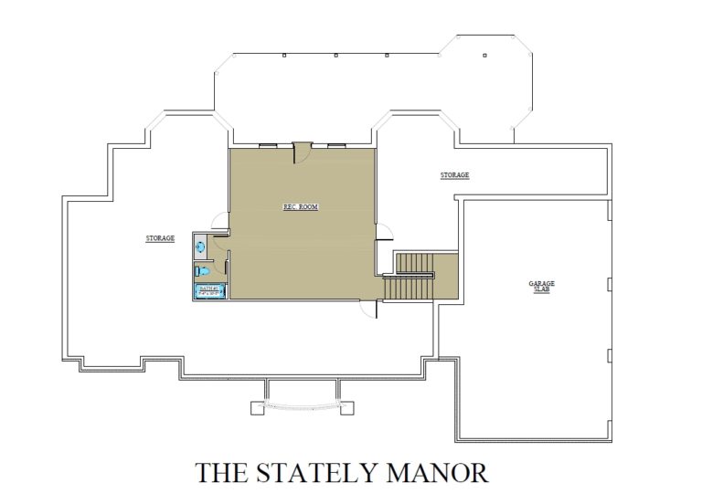 Stately Manor First Floor Plan - Winchester Home Builders