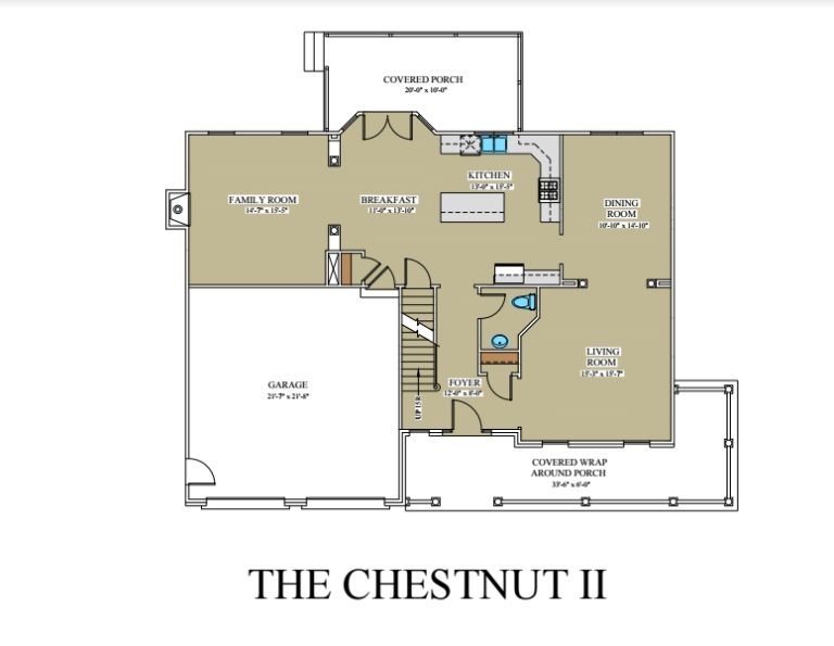 Chestnut Floor Plan - Custom Builder Loudoun County VA